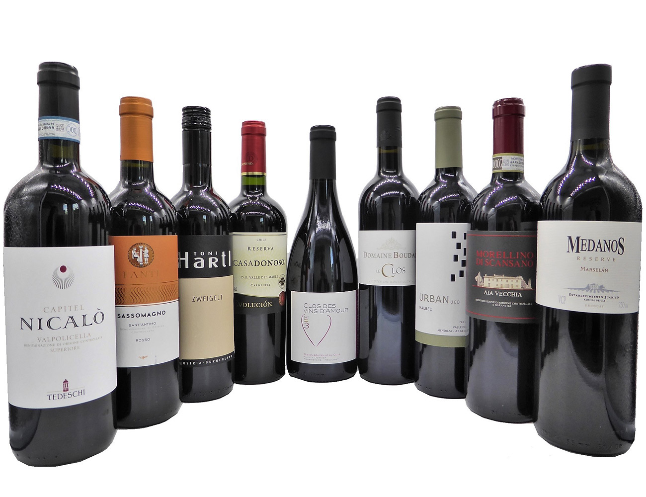 Die besten Rotweine unter 11€, 9 Flaschen